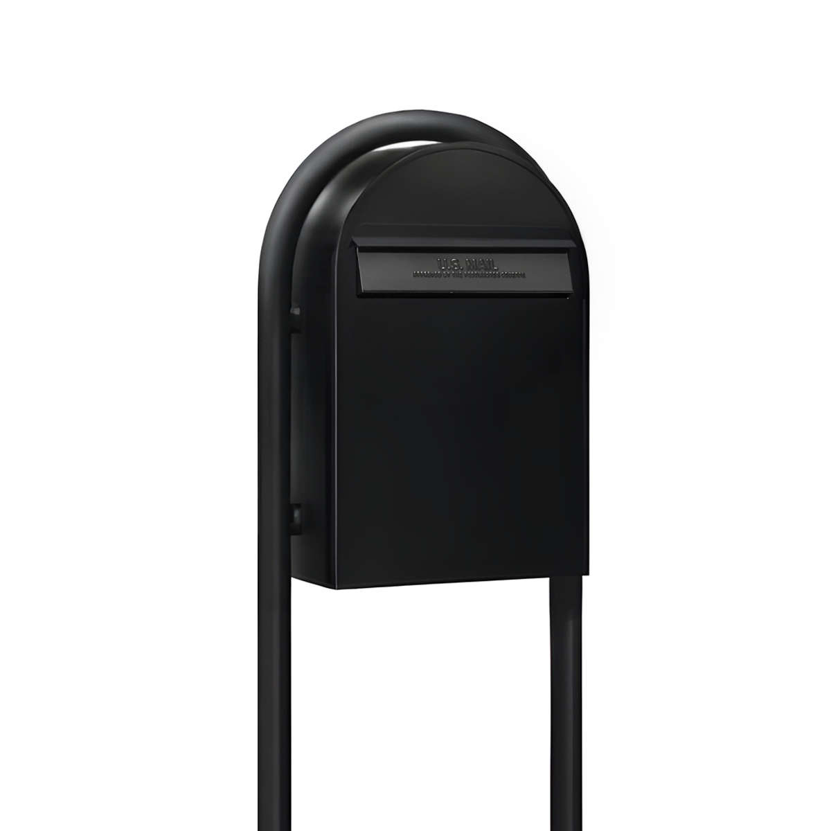 USPS Approved Bobi Classic B Rear Access Modern Locking Black Mailbox ...